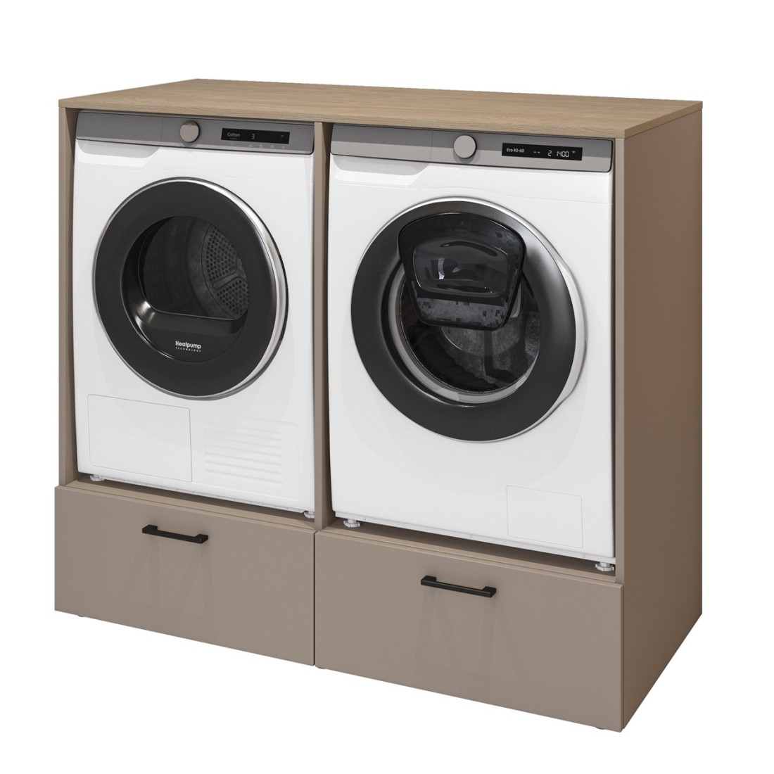 Meuble de rangement pour machine à laver et sèche-linge collection ...