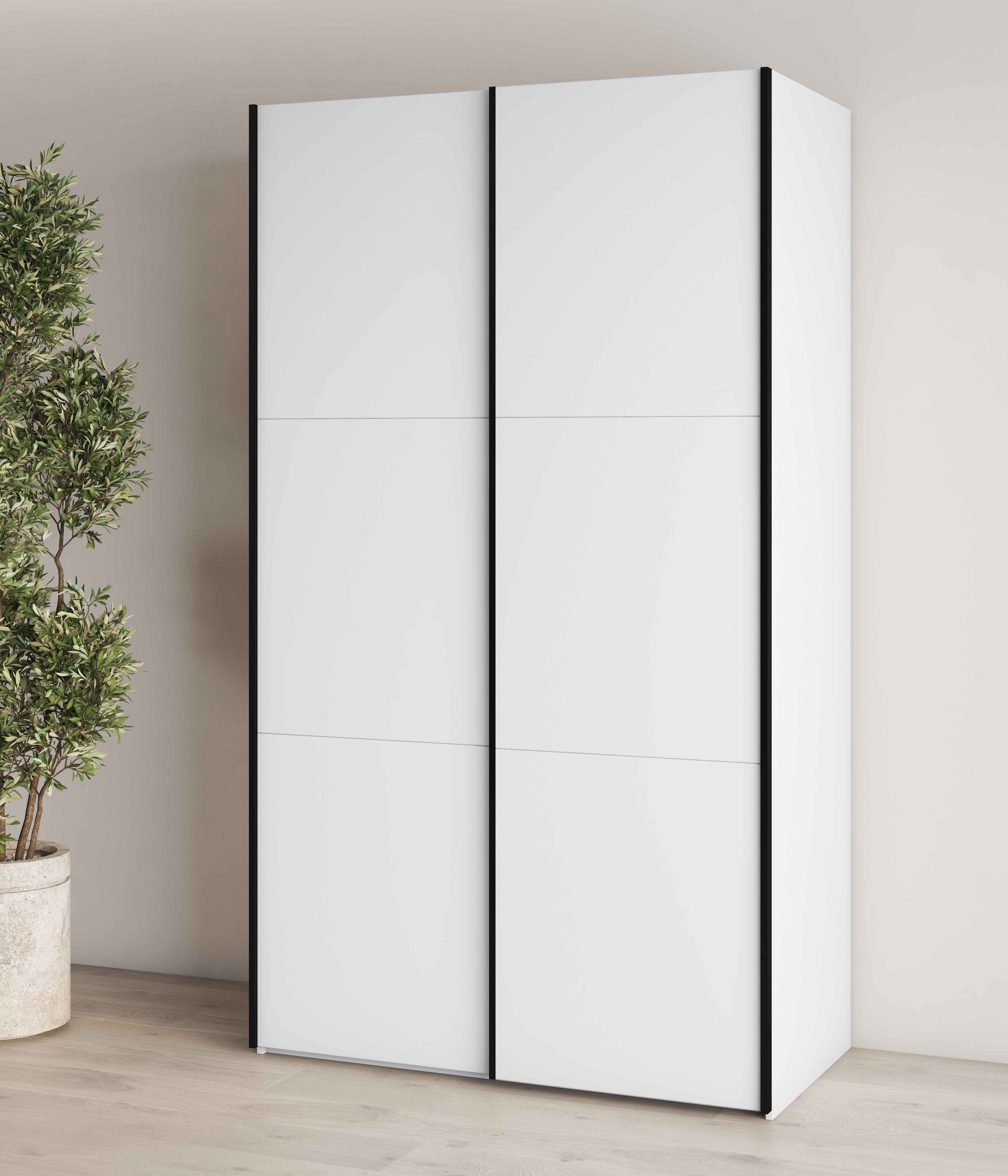 Schrank Schiebeturen Weiss