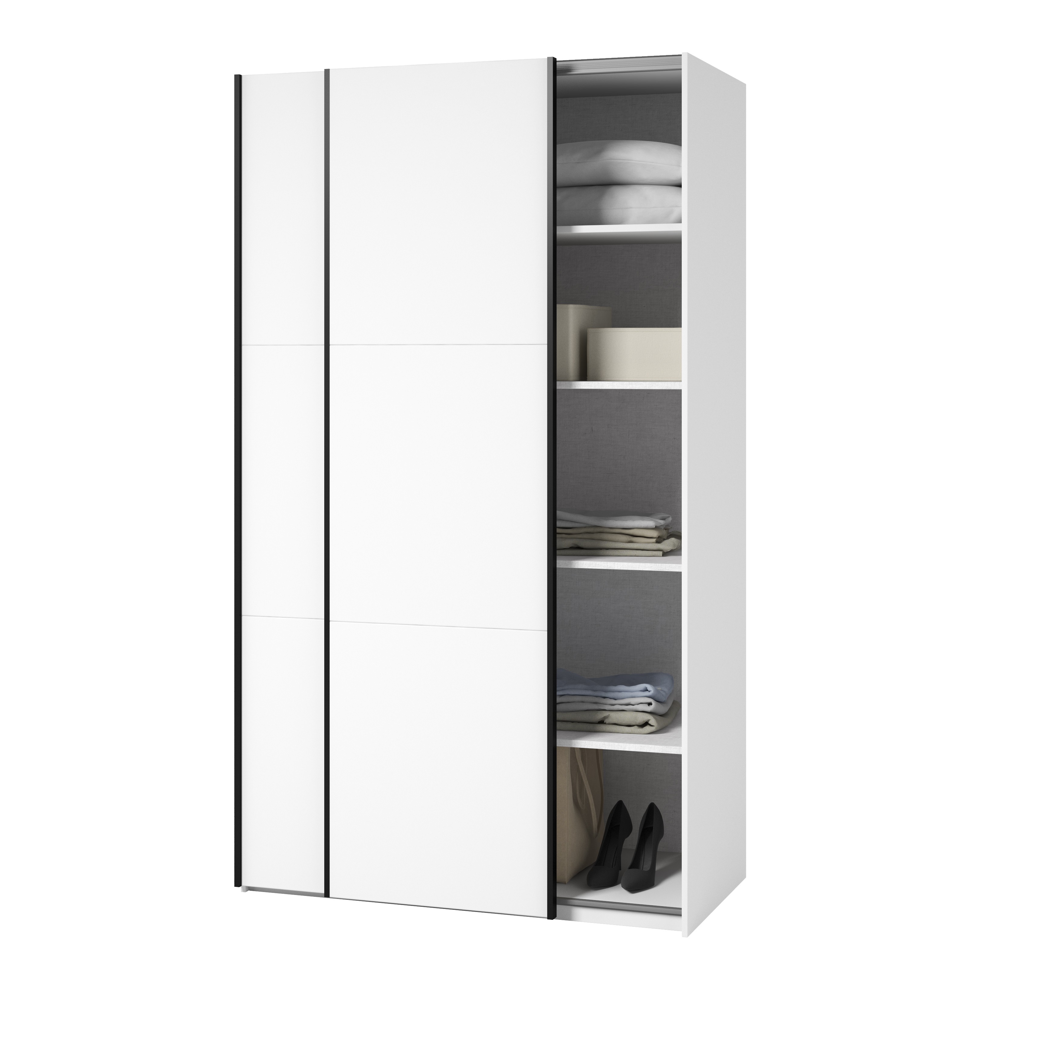 Schrank Schiebeturen Weiss