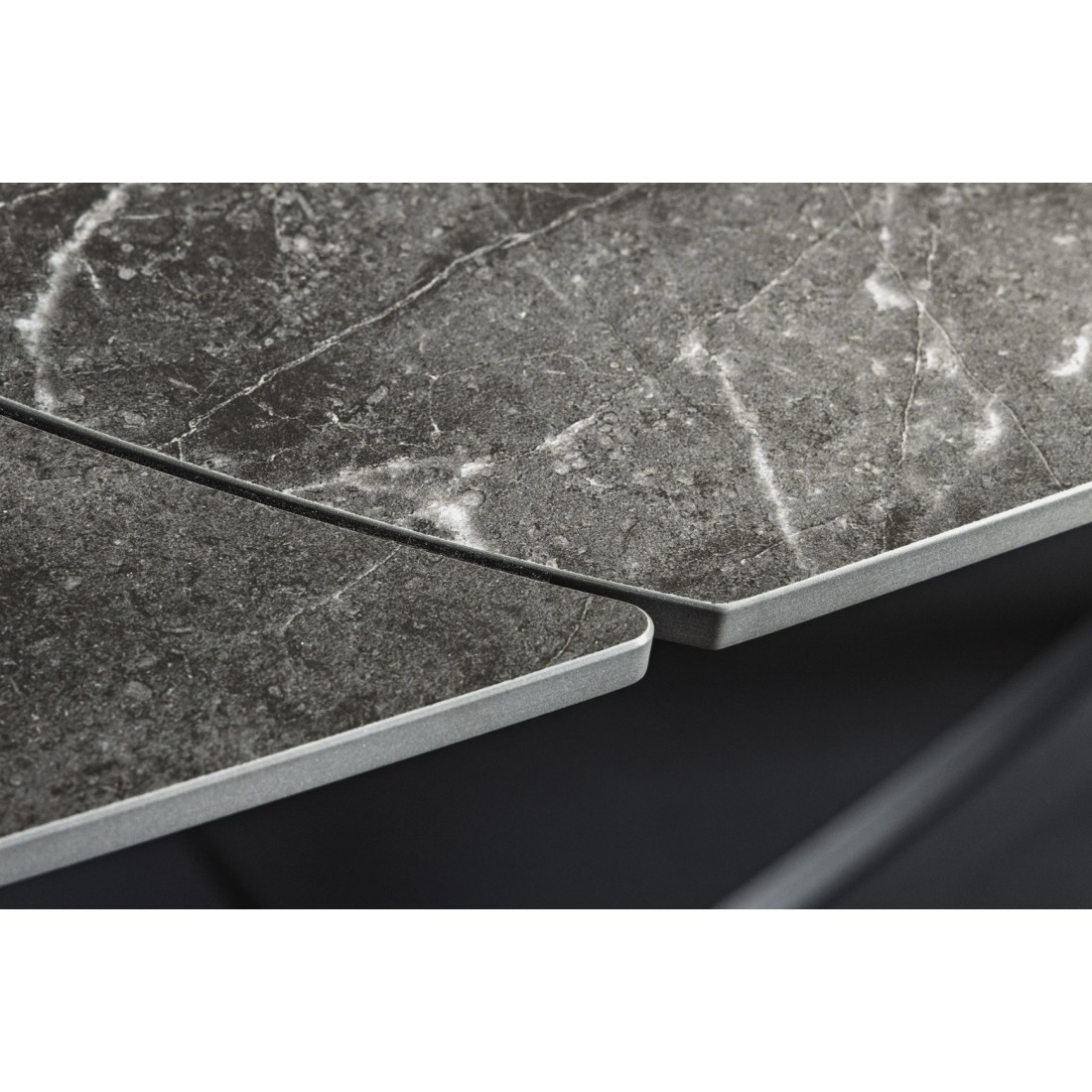 Table ATONIA ovale extensible 130 à 190 cm – Plateau céramique effet ...