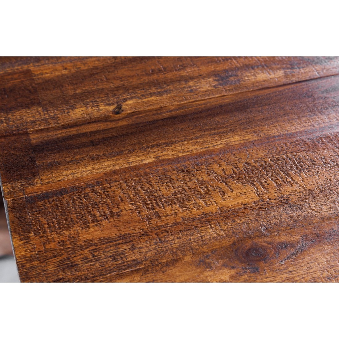 Table NALKO 200 cm – Bois massif d’acacia et métal noir – Style ...